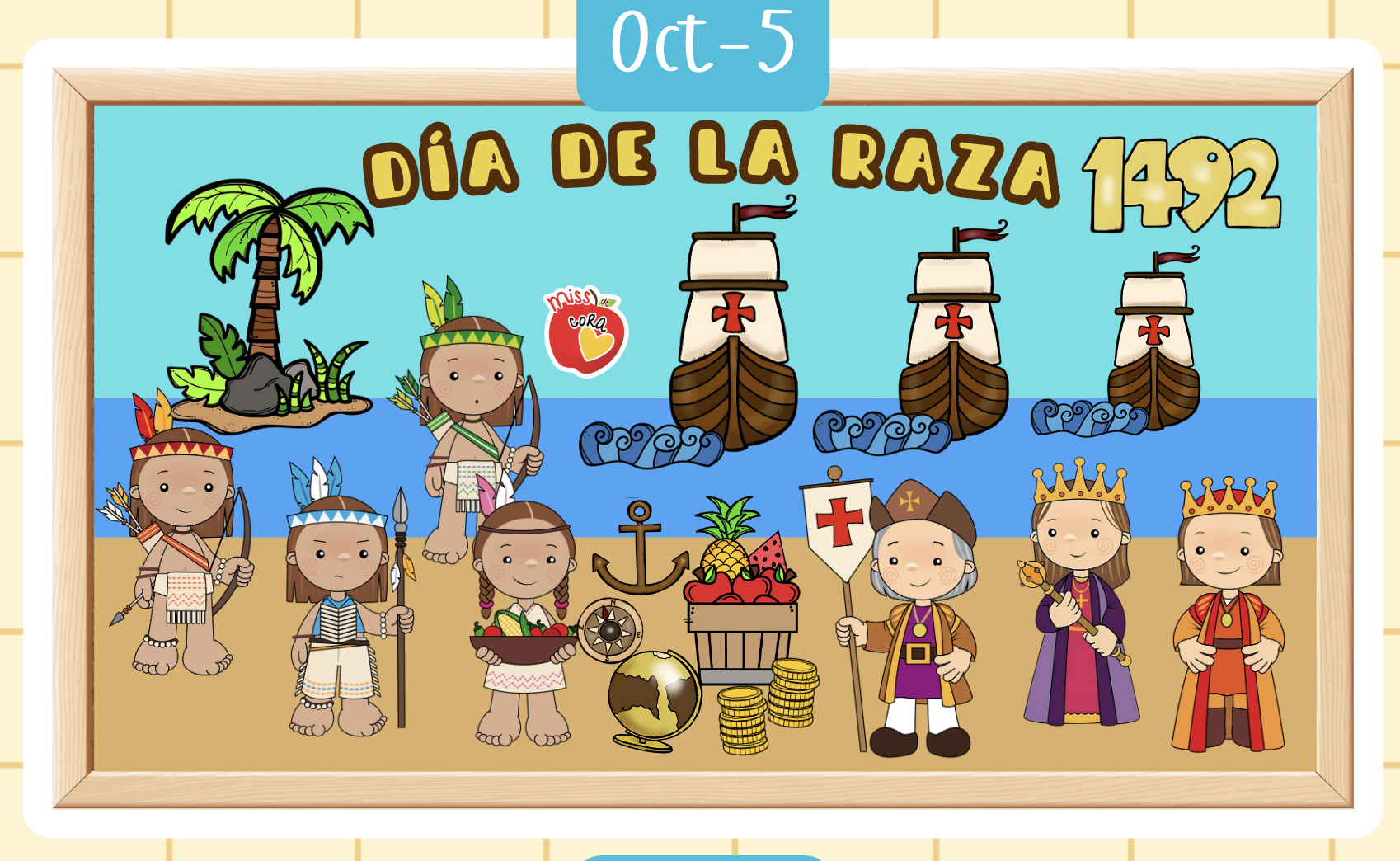 Friso: Día de la raza (Octubre) | Miss de cora