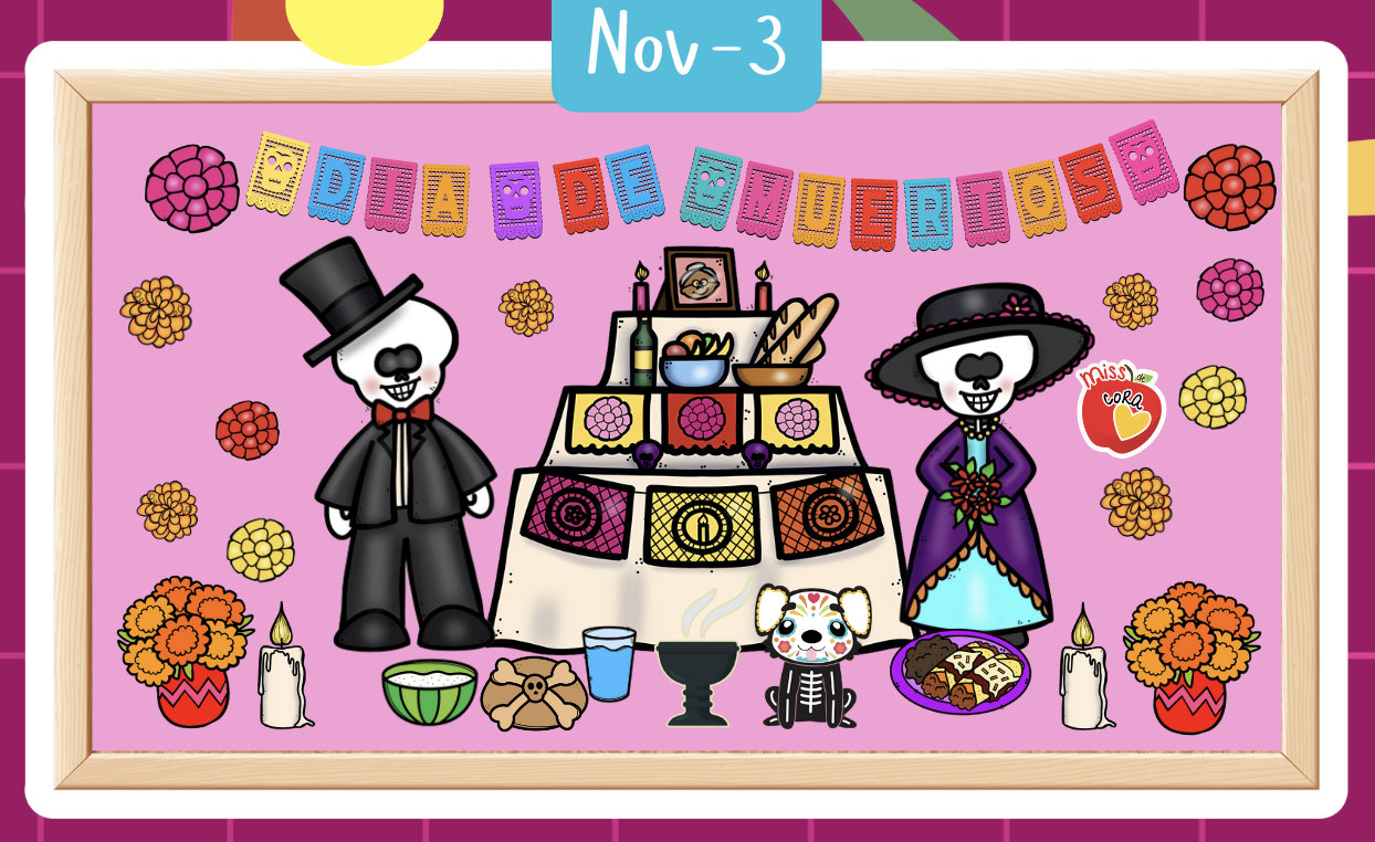 Friso: Gran altar - Día de muertos (Noviembre) | Miss de cora