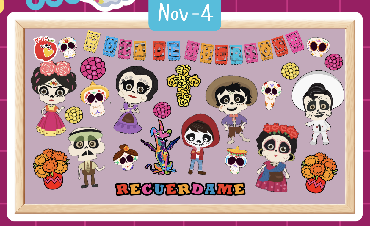 Friso: Coco - Día de muertos (Noviembre) | Miss de cora