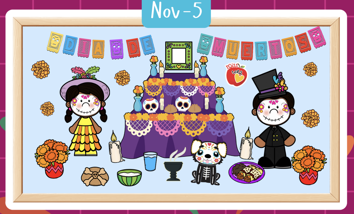 Friso: Altar - Día de muertos (Noviembre) | Miss de cora