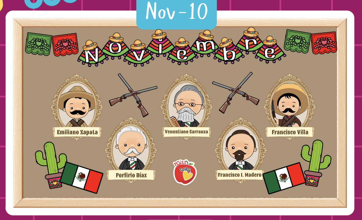 Friso: Lideres 3 - Revolución Mexicana (Noviembre) | Miss de cora