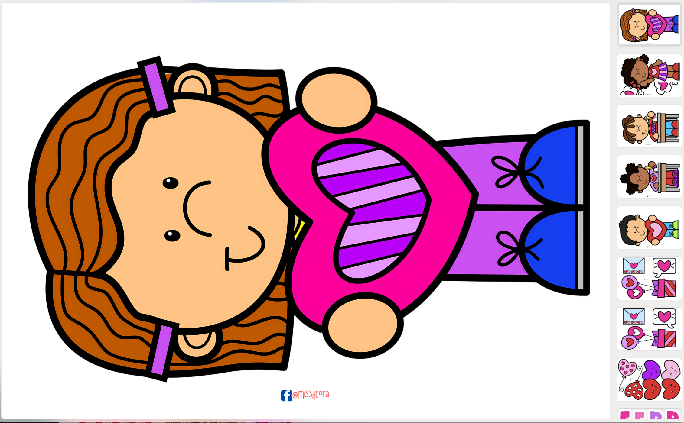 Friso: San Valentin en la escuela (Febrero) | Miss de cora