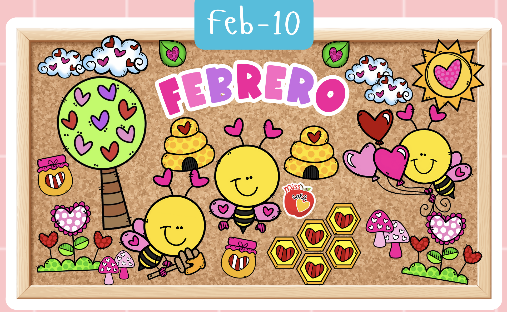 Friso: Abejas del amor (Febrero) | Miss de cora