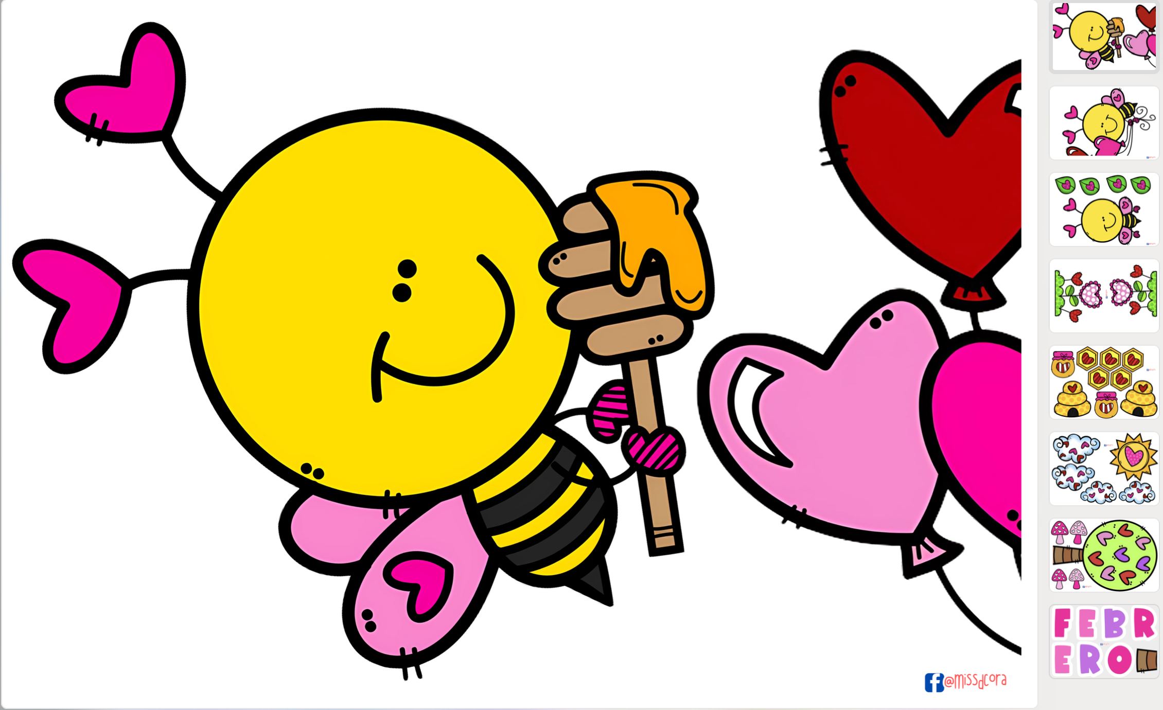Friso: Abejas del amor (Febrero) | Miss de cora