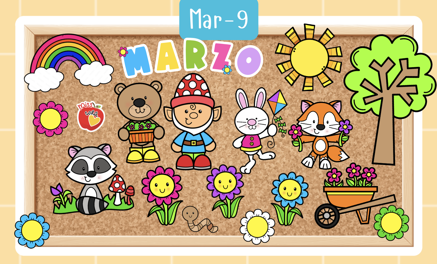 Friso: Amigos de primavera (Marzo) | Miss de cora