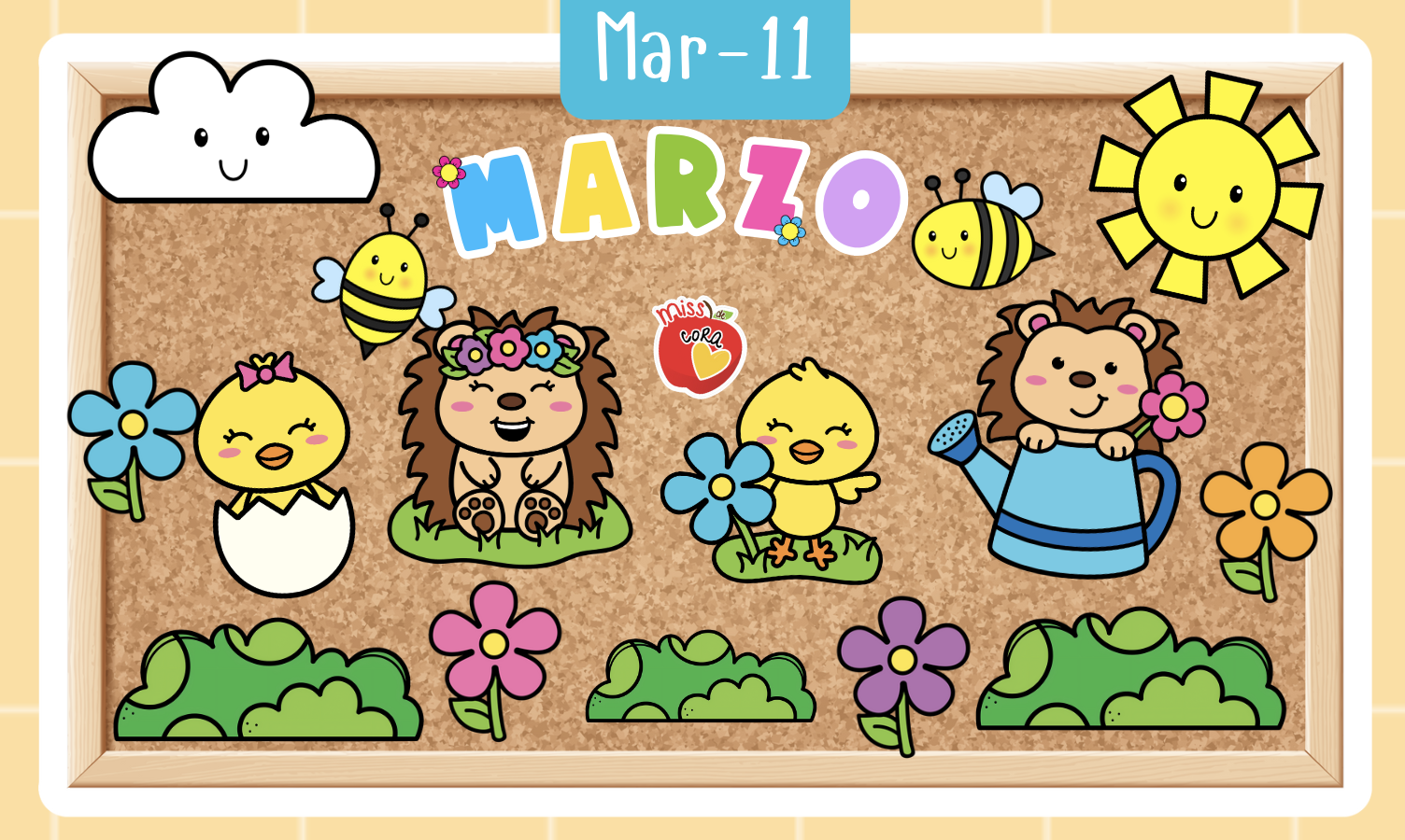 Friso: Animalitos de primavera(Marzo) | Miss de cora