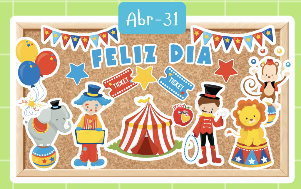 Frisos: Circo (Abril) | Miss de cora