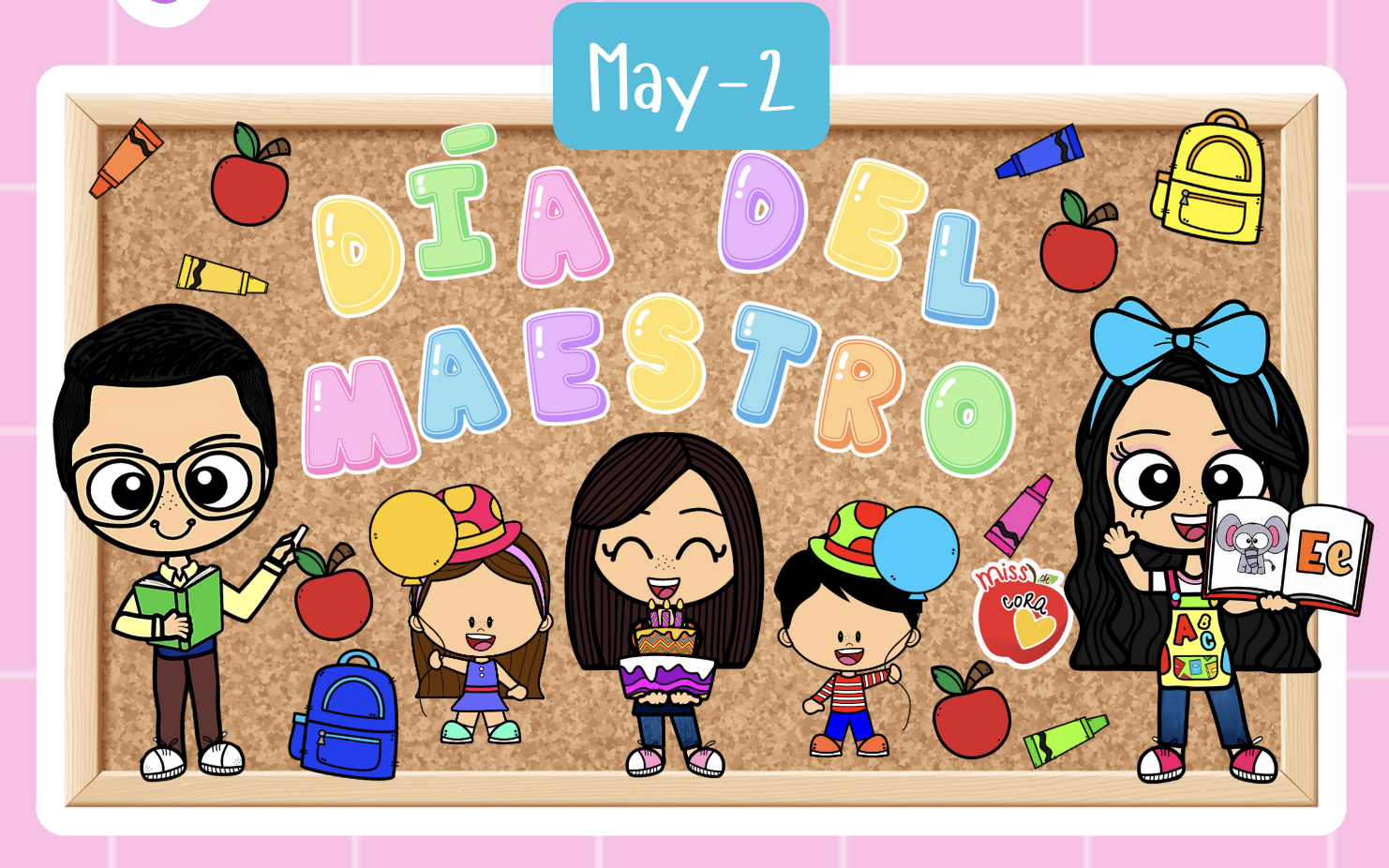 Frisos: Día del Maestro (Mayo) | Miss de cora