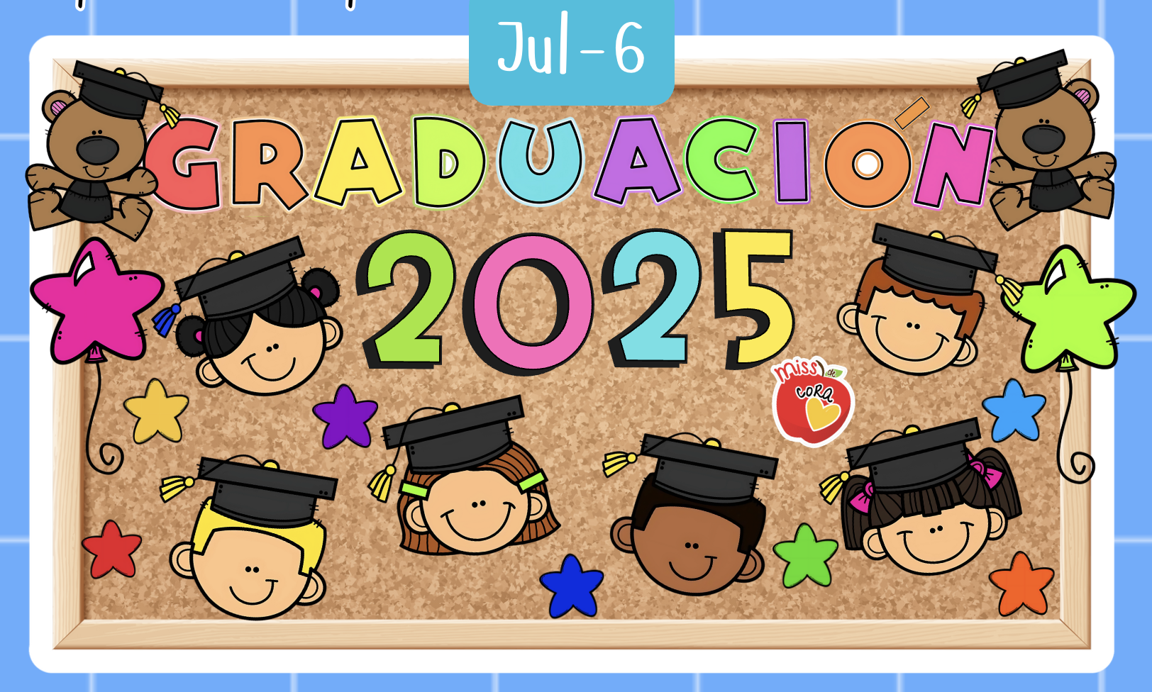 Frisos: Graduación 2025 Caritas (Julio) | Miss de cora