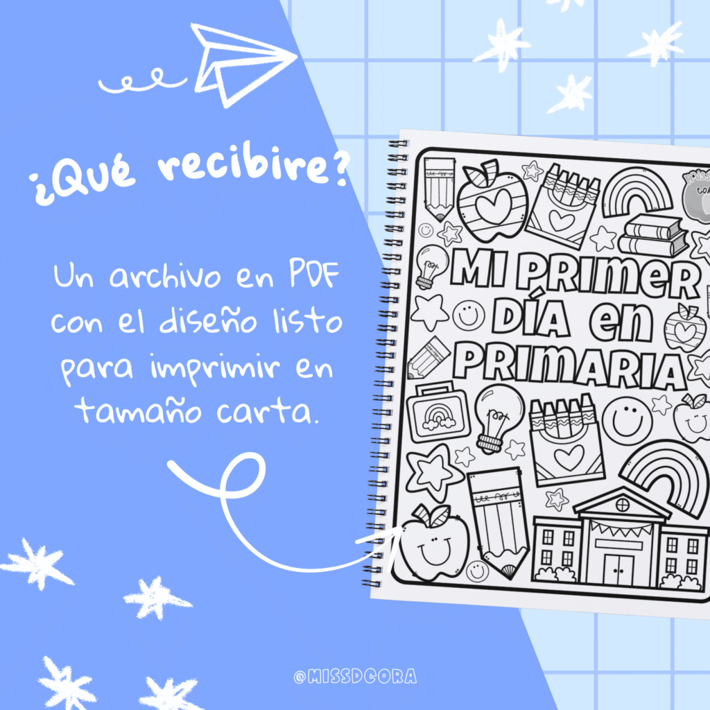Colorea: Regreso a clases | Miss de cora